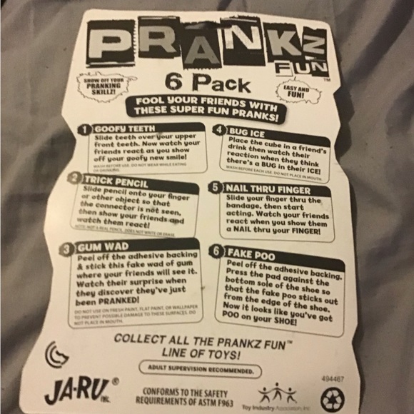 ja-ru | Toys | Jaru Prankz Fun 6 Pack Jokes Set New Kids Toy | Poshmark